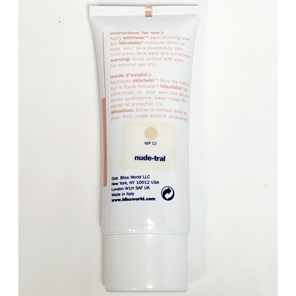 bliss labs | Makeup | Blisslabs Skin Twin Liquid Complexion Perfection Spf 2 Nudetral 17 Oz Htf ...